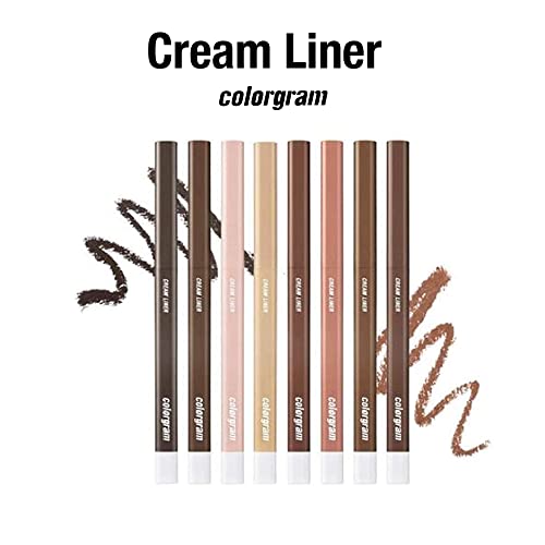 COLORGRAM Artist Formula Cream Liner - 03 Candy | Cream Eyeliner, Ultra-pigmented, Long-Lasting, Smudge-Proof, Easy to Use, Daily Makeup 0.25g