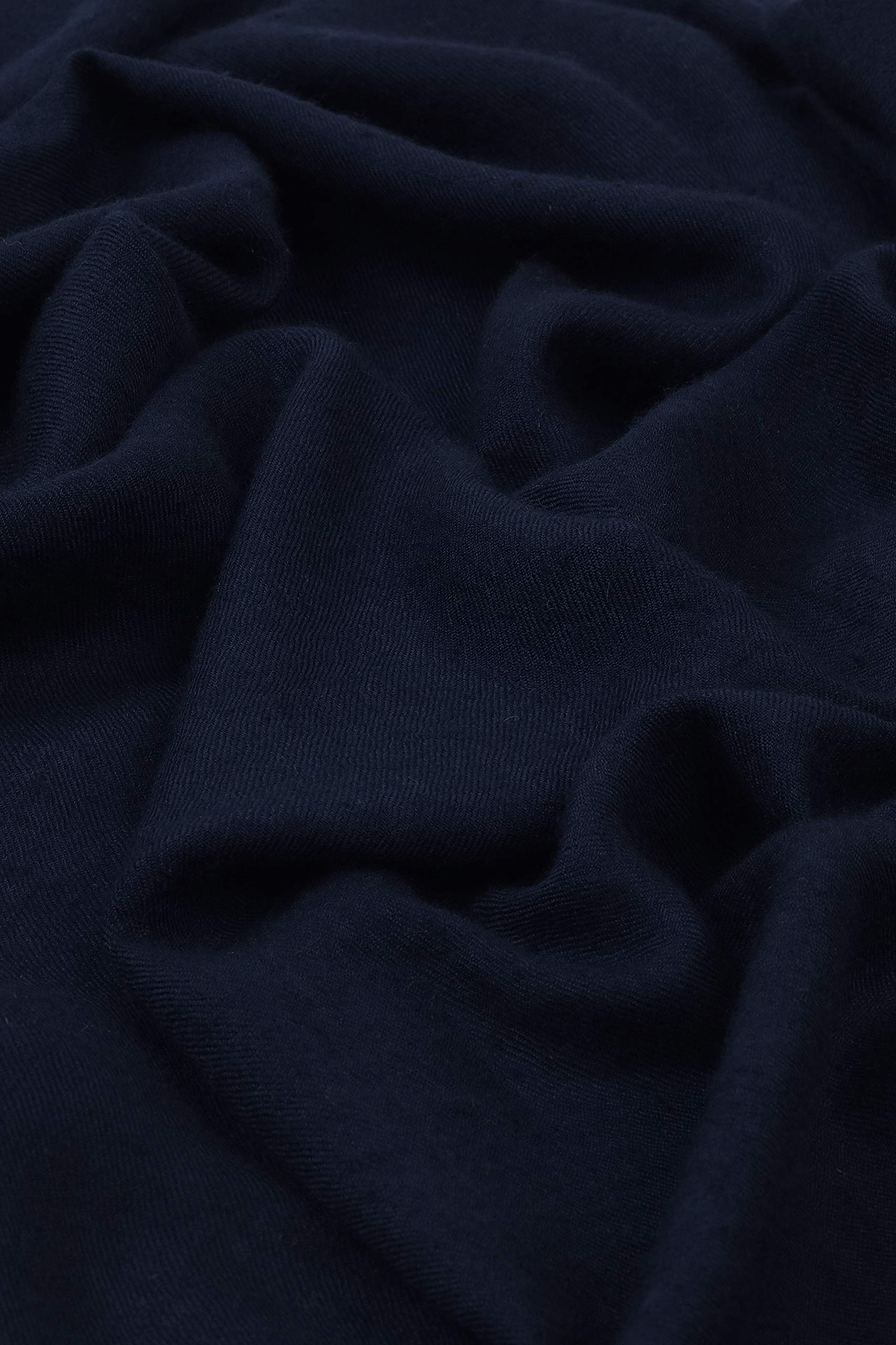 100% Handspun Cashmere Womens Mens Solid Scarf Stole Shawl Kashmir Navy Blue