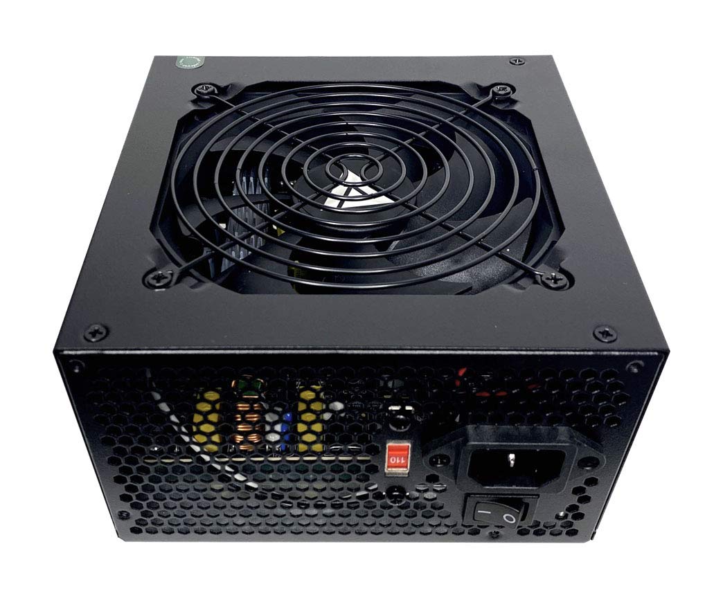 Apevia ATX-ES700W Essence 700W ATX Semi-Modular Gaming Power Supply with Auto-Thermally Controlled 120mm Black Fan, 115/230V Switch, All Protections