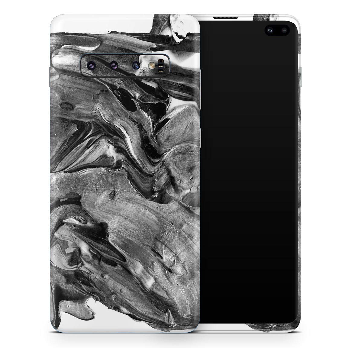 DesignSkinz Liquid Abstract Paint V57 Protective Vinyl Decal Wrap Skin Cover Compatible with The Samsung Galaxy S20 (Screen Trim & Back Glass Skin)