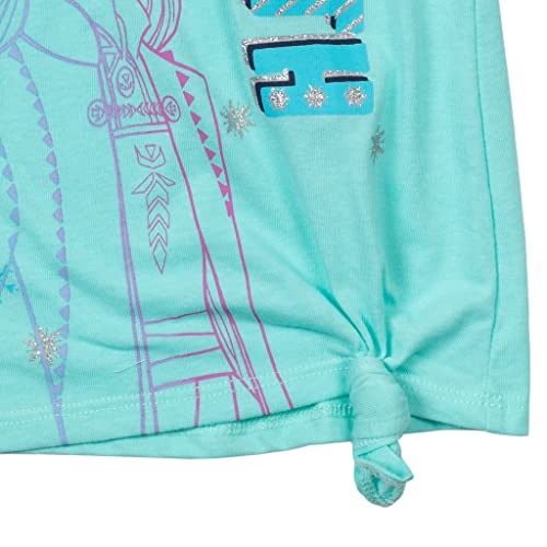 Disney Frozen Elsa Anna Little Boys Long Sleeve Graphic T-Shirt & Leggings Blue 7-8