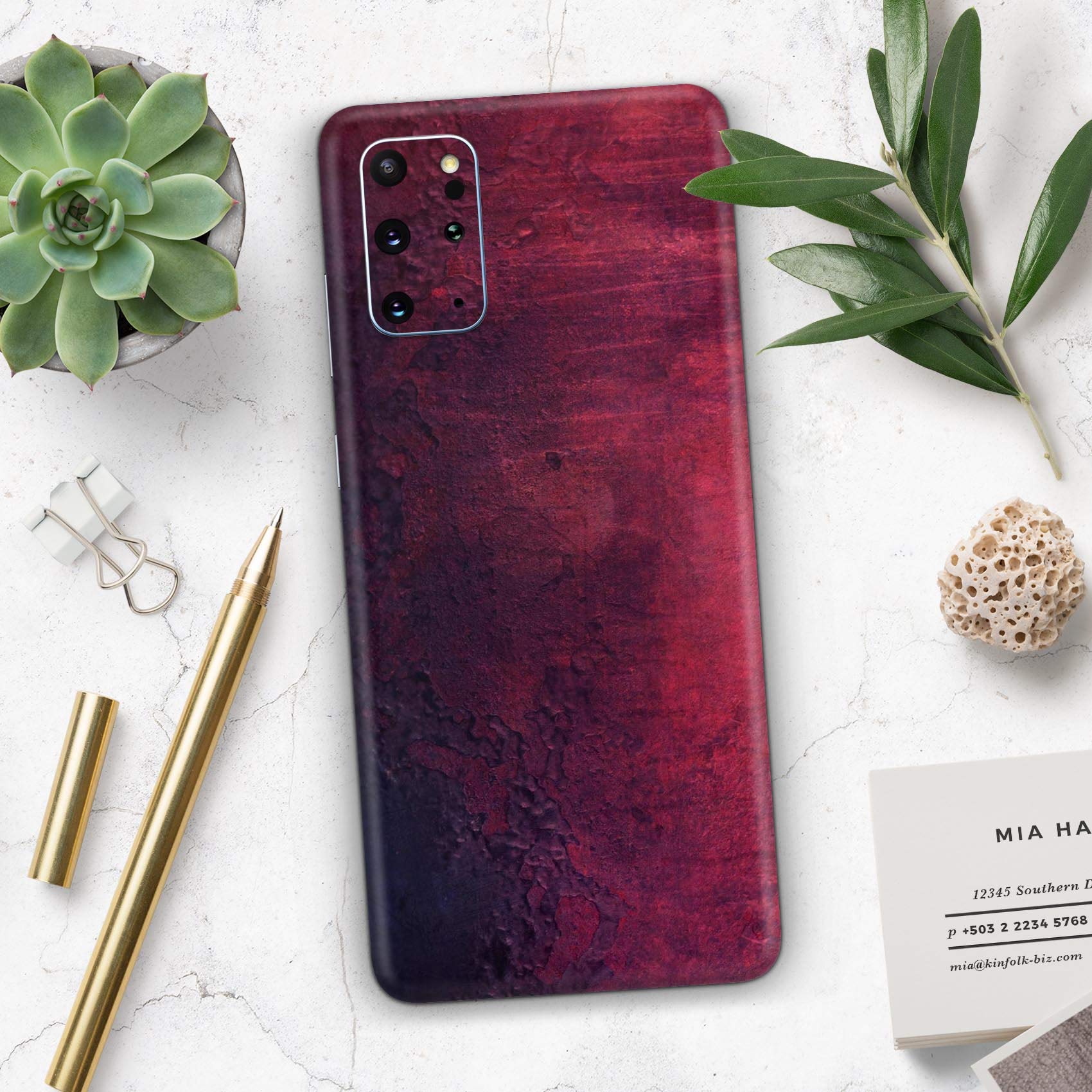 DesignSkinz Abstract Fire & Ice V9 Protective Vinyl Decal Wrap Skin Cover Compatible with The Samsung Galaxy S20 (Screen Trim & Back Glass Skin)