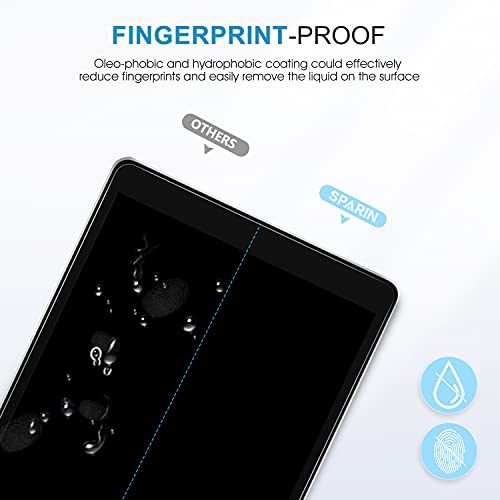 SPARIN 2 Pack Screen Protector for iPad 9th Generation 10.2 inch, Tempered Glass Compatible with iPad 9 (2021 Released)