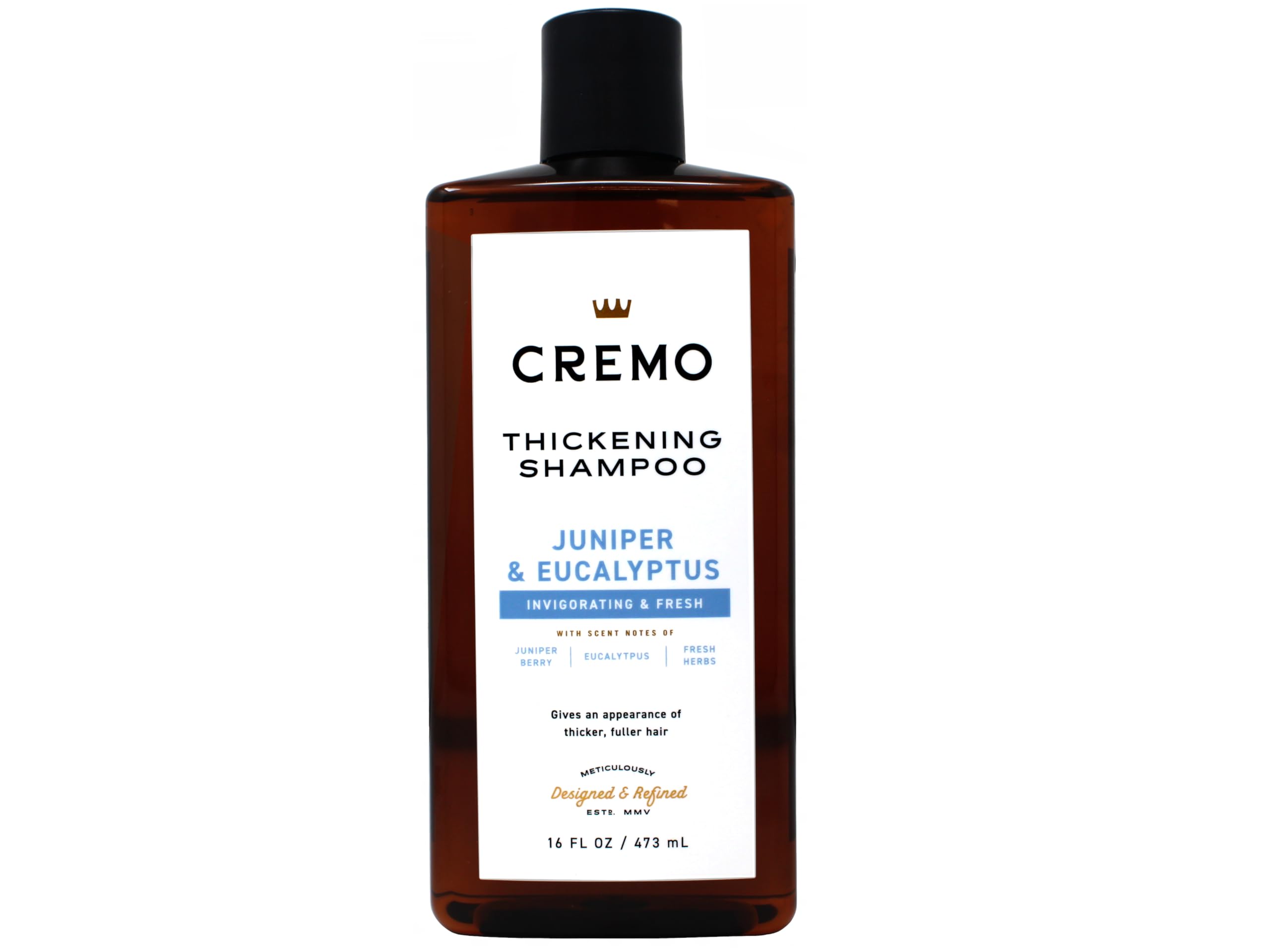 Cremo Barber Grade Juniper & Eucalyptus Thickening Formula for Fine or Thinning Hair, eucalyptus, juniper, eucalyptus, 16 Fl Oz (2-Pack)