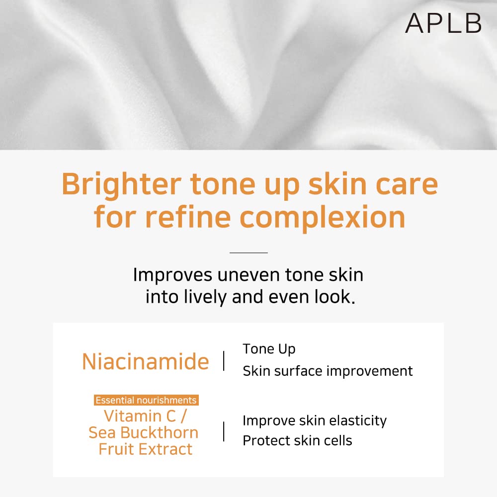 APLB Glutathione Hyaluronic Acid Tone Up Cream 2.37FL.OZ/Korean Skin Care, Long lasting Hydrate moisture through Hyaluronic Acid