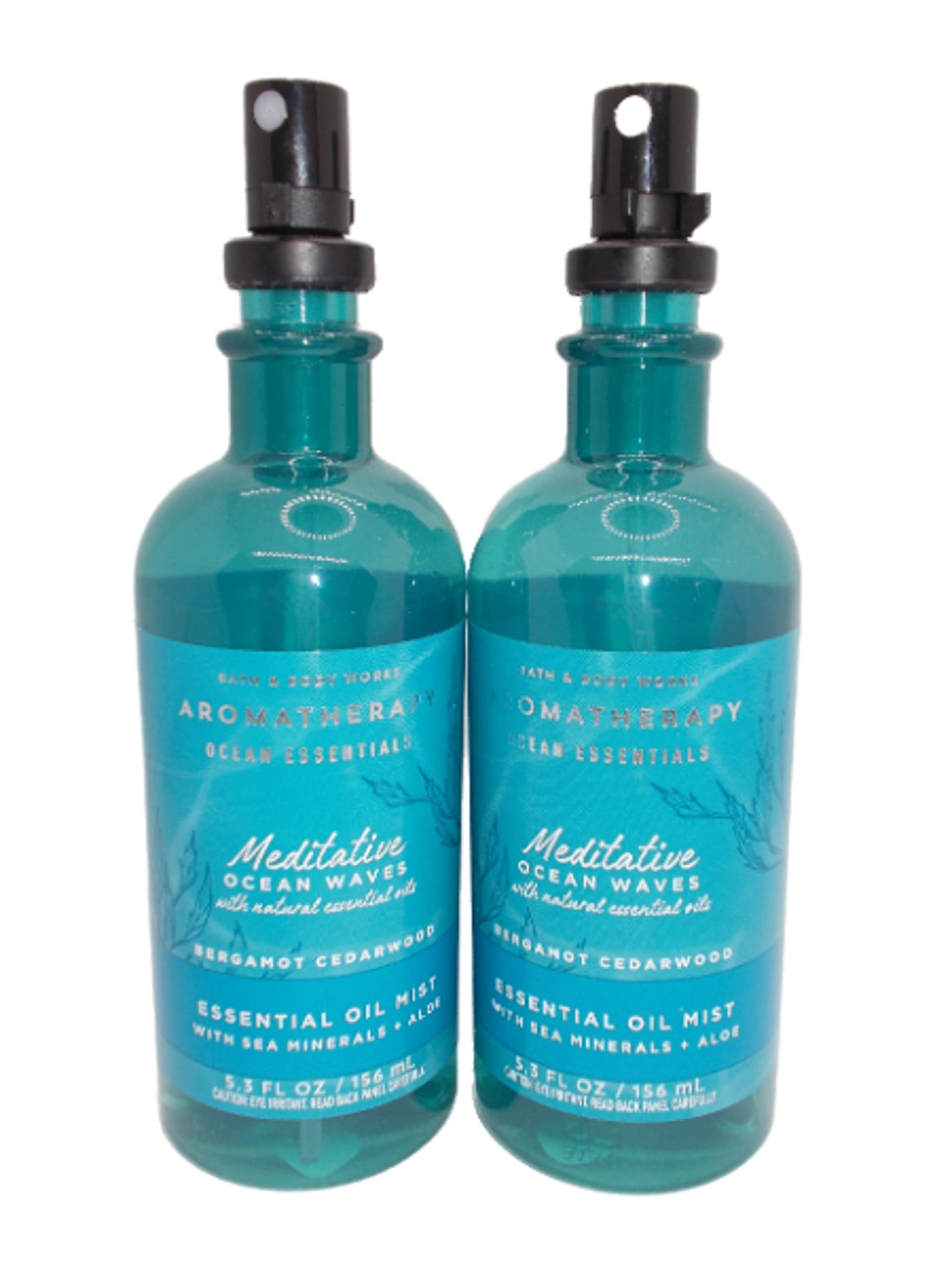 Bath and Body Works Ocean Waves Bergamot Cedarwood Essential Oil Mist Set