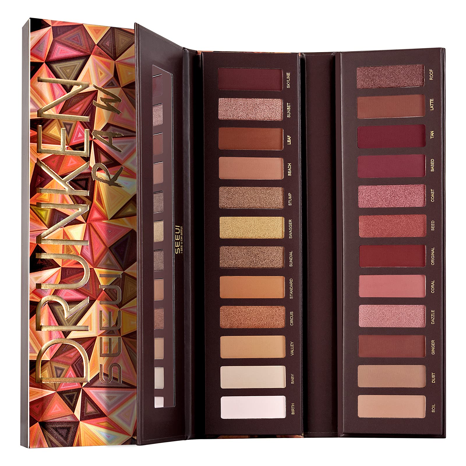 SEEUI Eyeshadow Palette 24 Color Eye Makeup Palette Matte Shimmer Eyeshadow Pallet Long Lasting Blendable Natural Colors Make Up Eye Shadows