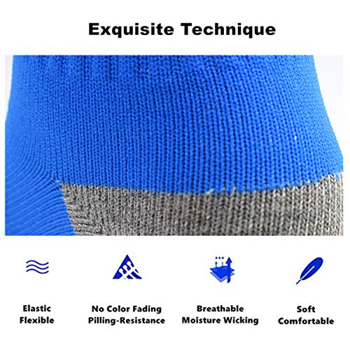 LA DEARCHUU Toddler Socks with Grips Crew Kids Grips Socks Non Slip Baby Socks for 4-7 Years, 6 Pairs Colors