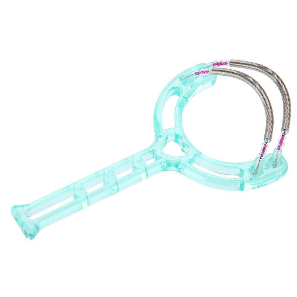 Hair Epilator Tool, Face Hair Remover, Portable Spring Design for the Lips Hair for Quickly and Thoroughly Remove Small Hair Cheeks Upper Lip(green)