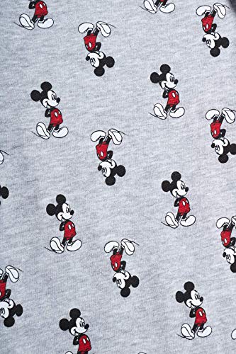 Disney Baby Boys Romper - 2 Pack Short Sleeve Baby Jumpsuit with Snap Closure - Cozy Baby Bodysuit for Boys (Newborn/Infant), Size 18M, Mickey Black/White/Grey Multi