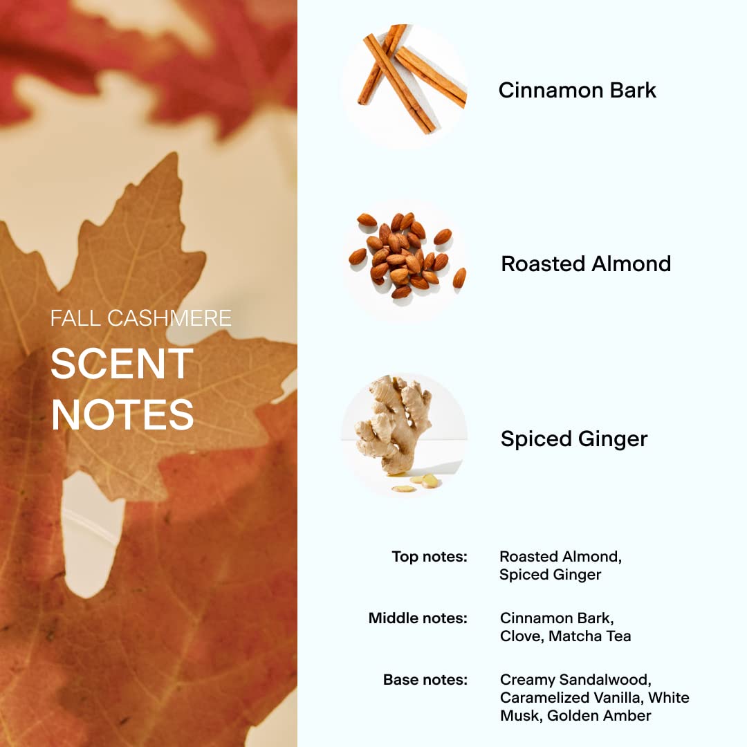 Skylar Fall Cashmere Eau de Parfum - Hypoallergenic & Clean Perfume for Women & Men, Vegan & Safe for Sensitive Skin - Spicy Gourmand Perfume with Notes of Cinnamon, Almond & Ginger - 10mL /0.33 Fl oz