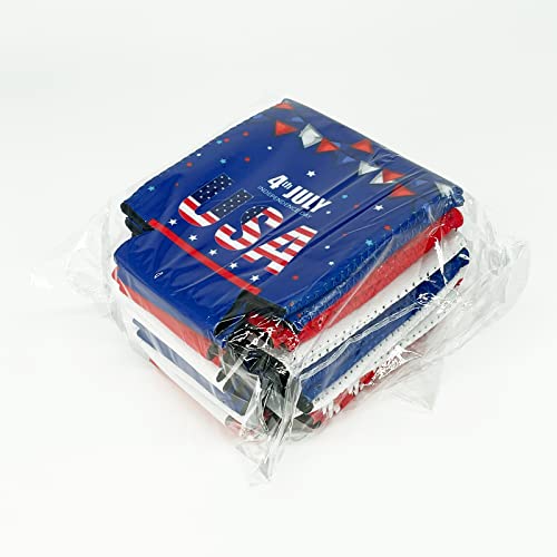 12PCS Fourth/4th of July Can Cooler - Patriotic Beer Sleeves Covers Party Supplies Favors
