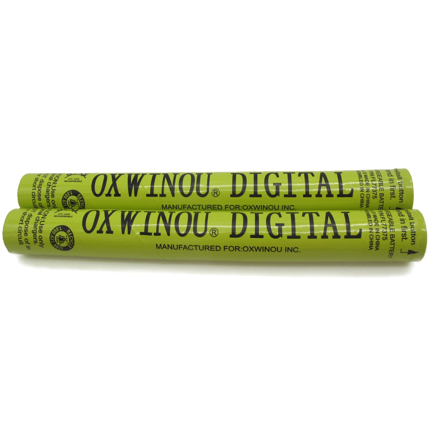 77375 Battery Compatible with STREAMLIGHT FLASHLIGHTS 77375 77175 9926J SL20LP SL20L SL20XP-LED 6V 2600mAh NiMH OXWINOU Battery Stick(2-Pack)