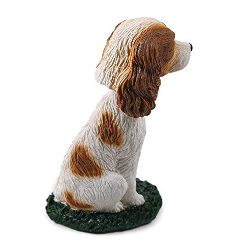 Animal Den Cavalier King Charles Spaniel Bobblehead Brown Dog Figure for Car Dash Desk Fun Accessory