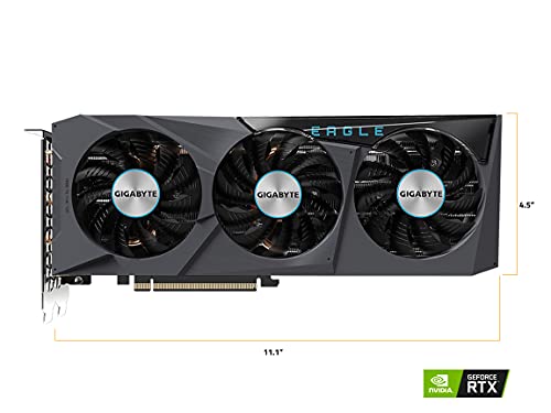 Gigabyte GeForce RTX 3070 Eagle OC 8G (REV2.0) Graphics Card, 3X WINDFORCE Fans, LHR, 8GB 256-bit GDDR6, GV-N3070EAGLE OC-8GD Video Card