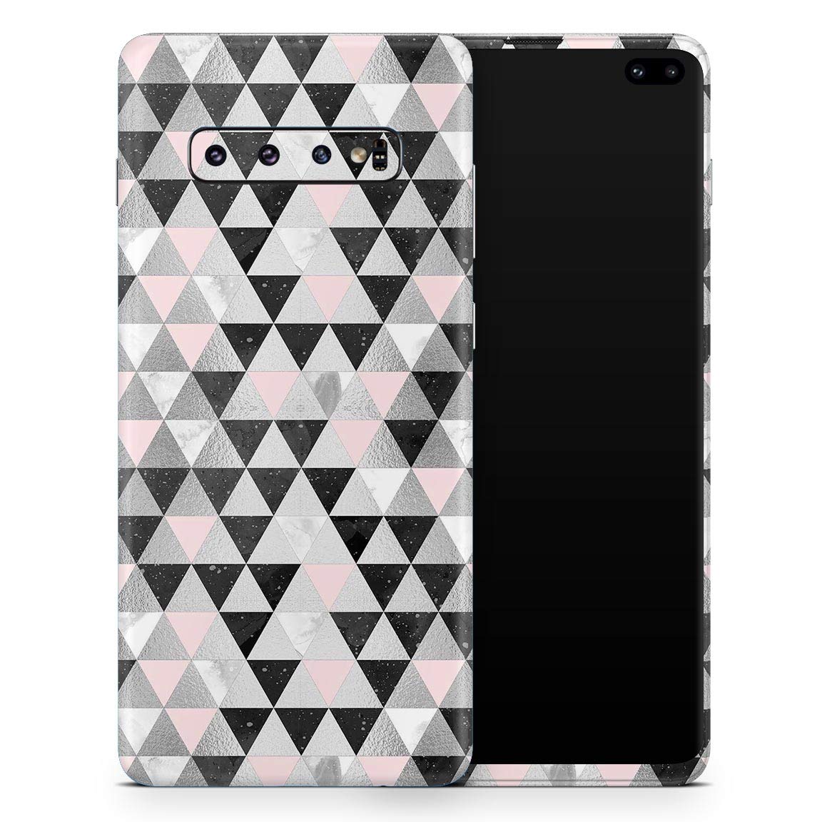 DesignSkinz Karamfila Silver & Pink Marble V6 Protective Vinyl Decal Wrap Skin Cover Compatible with The Samsung Galaxy S20 (Screen Trim & Back Glass Skin)