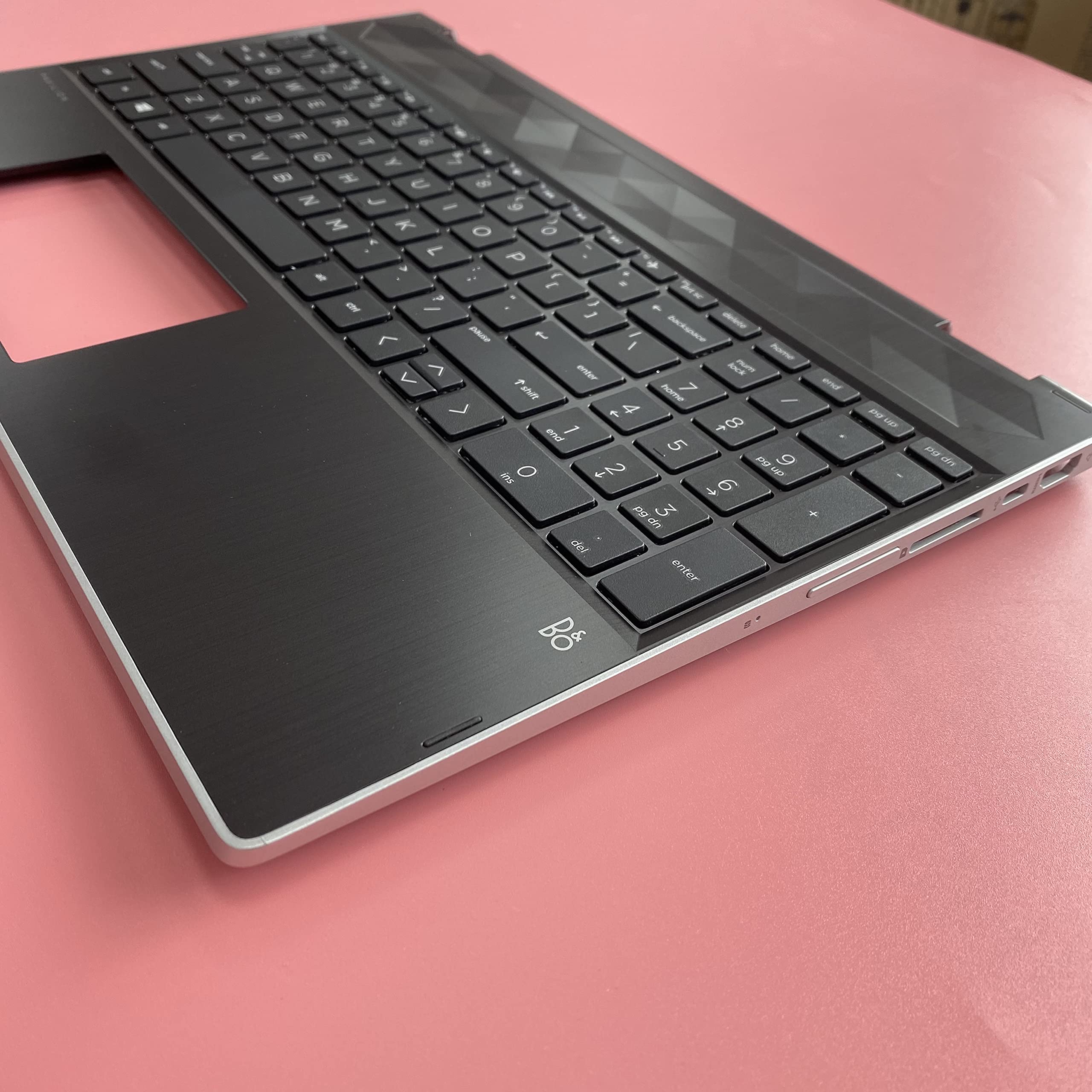 Replacement for HP Pavilion X360 15T-CR000 15T-CR 15 CR 15-CR0051OD Laptop Upper Case Palmrest Keyboard Assembly Part l20848-001 4600EH0E000 Top Cover Black