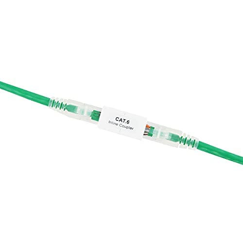 Iwillink RJ45 Coupler Ethernet Connector, Female to Female RJ45 Connector for Cat7 Cat6 Cat5e Cat5 Ethernet Cable, Extender Adapter, 10 Pack, White