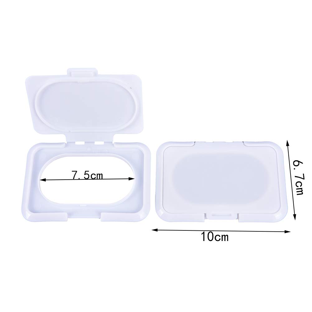 30Pcs Disposable Baby Wipes Lid Wipes Cover Single Sheet Dispenser Portable Child Wet Tissues Box Lid, 3.94 x 2.64 Inches