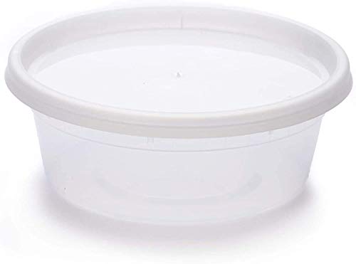 YW Deli Food Storage Containers with Lids (48 Count) (8oz)
