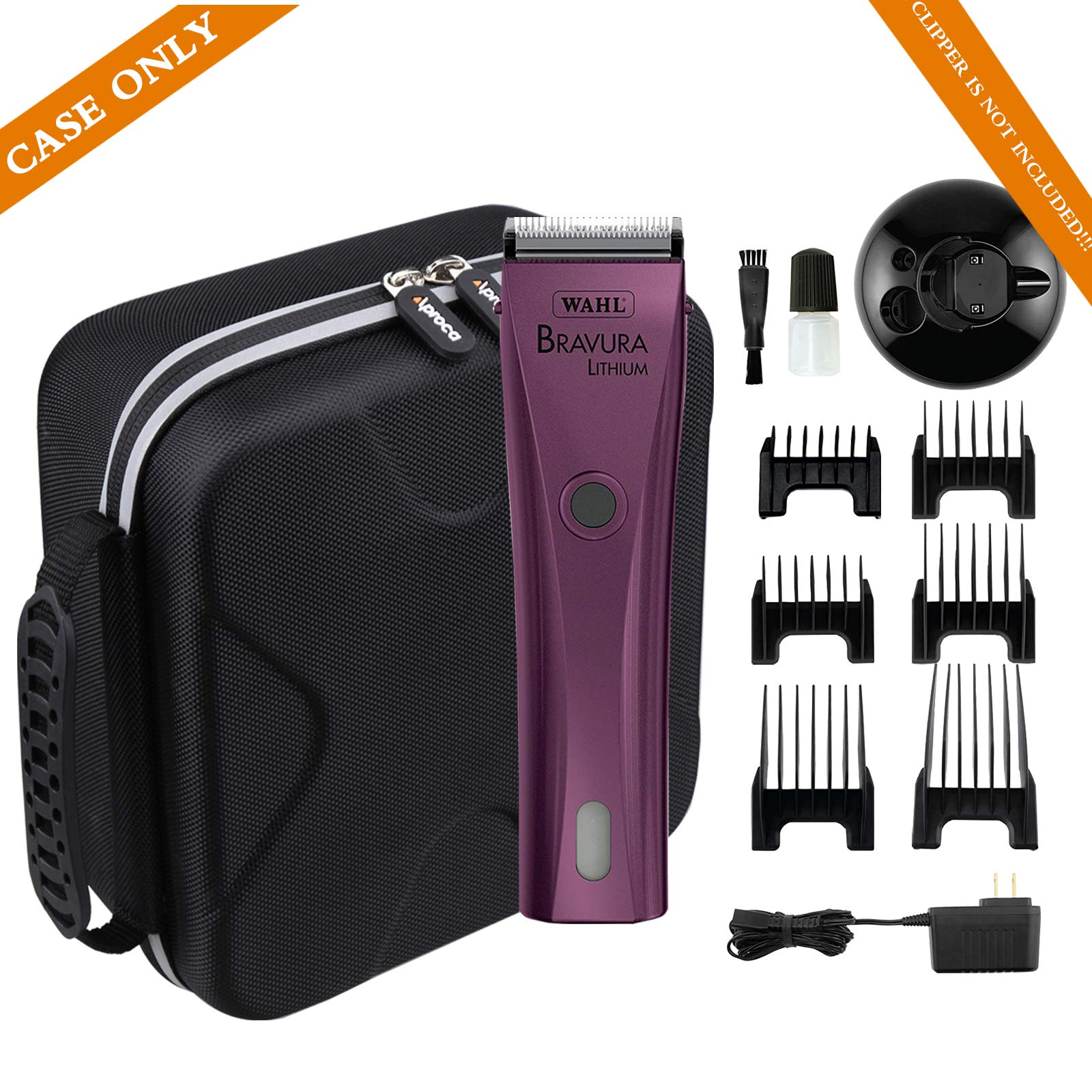 Aproca Hard Storage Travel Case for Wahl Professional Animal Bravura Corded/Cordless Clipper Kit