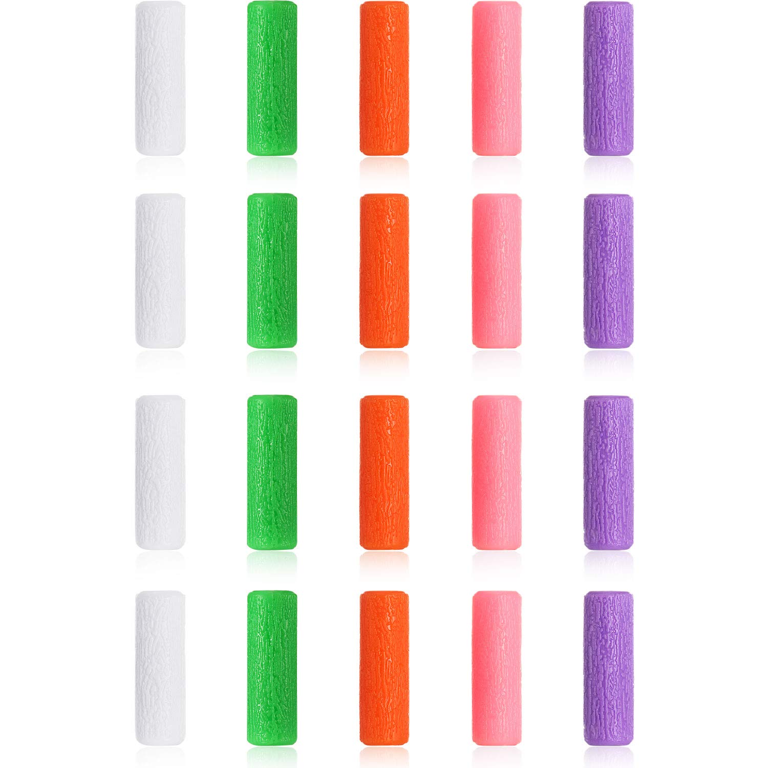 20 Pieces Aligner Tray Seaters for Aligner Trays Chompers Orthodontic Trays(Pink, Orange, Green, Purple, White)