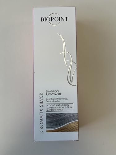 BIOPOINT Cromatix Reviving Silver Shampoo, Purple Shampoo for Blonde Hair, Blue No Yellow Toner for Bleached and Grey Hair - Shampoo Antigiallo per Capelli Biondi