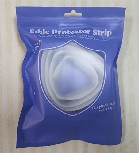 Edge Protector 100% Silicone, Soft Corner Protectors for Kids, Baby Proofing, 3.3ft Pre-Tape Adhesive Edge Guard for Kids Safety, Child Drawer Furniture Cabinet Bumper (0.6x0.6in(Width))