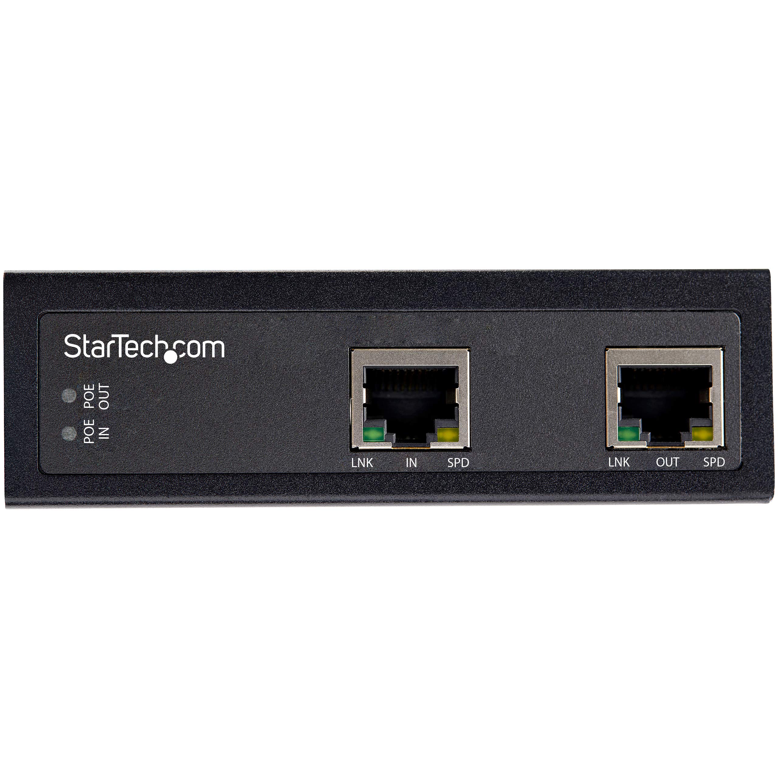 StarTech.com Industrial Gigabit PoE Injector - High Speed/High Power 90W - 802.3bt PoE++ 52V-56VDC DIN Rail UPoE/Ultra Power Over Ethernet Injector Adapter -40C to +75C Rugged, TAA (POEINJ1G90W)