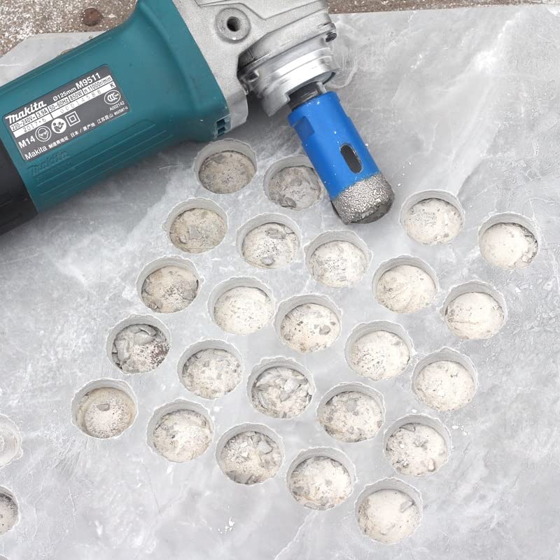 1-3/4 inch Diamond Hole Saw Heavy Duty Masonry Drill Bit for Concrete, Granite, Quartz, Porcelain, Ceramic Tile, Brick Cinder Blocks 5/8"-11 Thread Connection for Angle Grinders 1.75 Diamond Hole Saw