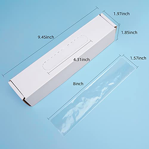 Annhua 500 PCS Dental Protective Cover Disposable for Digital Sensor, Dental Imaging & Sensor Guide Sleeves Films Implant Protective Covers - Plastic Optic & Transparent Sheet