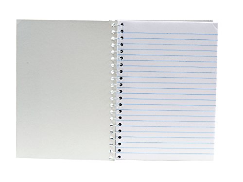 3-Pack - Random Designs - 7" x 5" Spiral Bound Notebook, 120 Sheets per Notebook, College Ruled, Perforated for Easy Tear Outs (3-Pack, Random Designs)