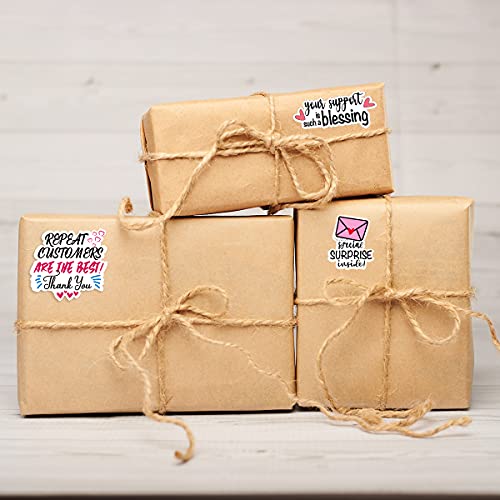 Wailozco Repeat Customers are The Best Stickers,Thank You Stickers,Handmade Stickers,Small Shop Stickers,Envelopes Stickers for Small Business, Online Retailers,Handmade Goods,500 Labels Per Roll