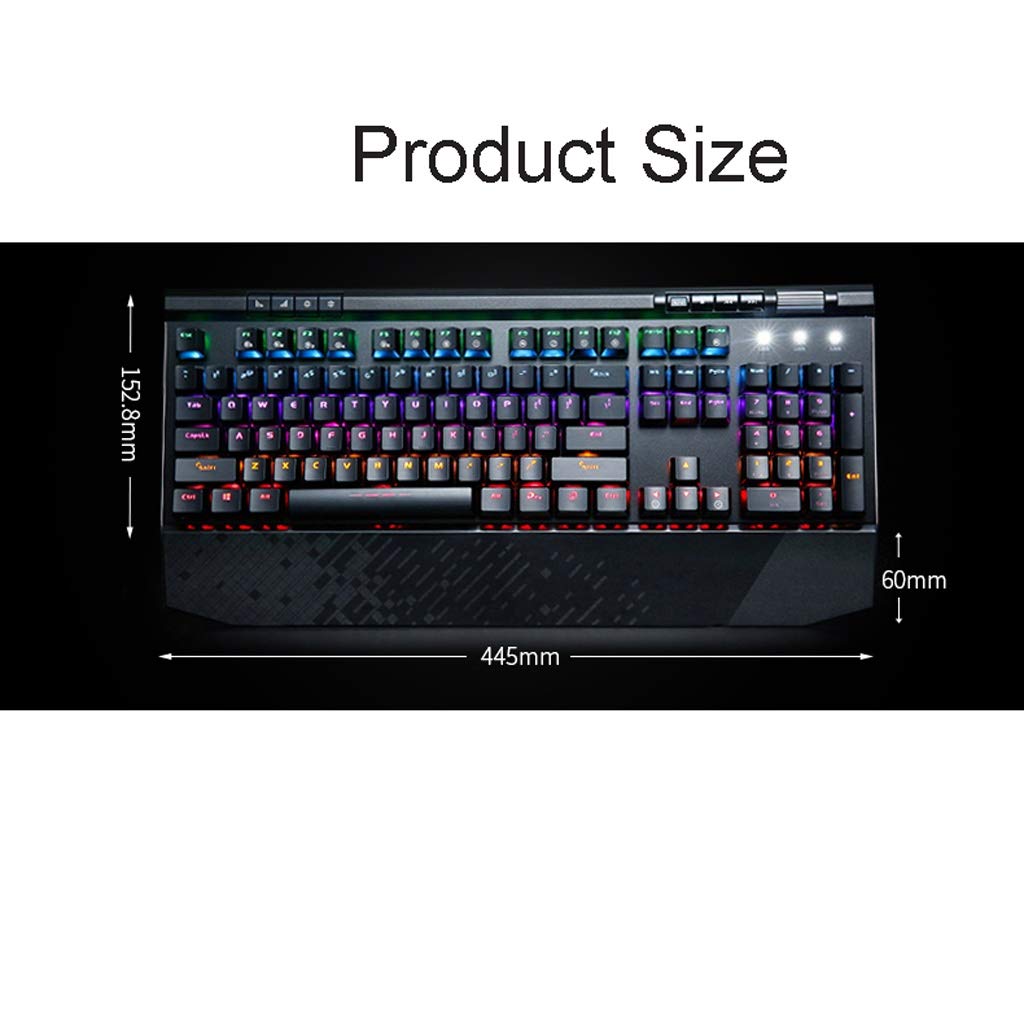 ARCH USB Gaming Keyboard Wired Ergonomic Mechanical Keyboard with Media Key for Windows Desktop, Computer (Color : Pink)
