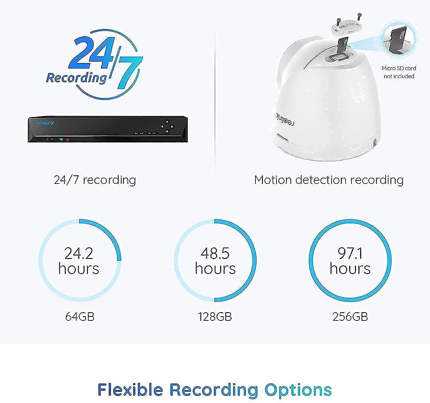 REOLINK 4K PoE Outdoor Security Camera, 3X Optical Zoom, Human/Vehicle Detection, Smart Alerts and Playback,Time Lapse,Work with Google Assistant, 24/7 Audio Recording, RLC-820A Bundle with RLC-822A