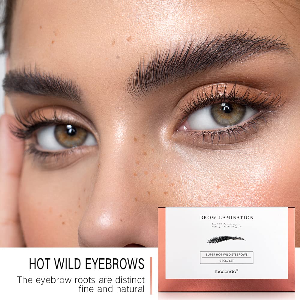 ibcccndc Lash Lift & Eyebrow Lamination Kit - Keratin DIY Instant Fuller Eyelash & Brow Lifting Kit - Ideal for Salon & Home, Long Lasting Formula Lasts 8 Weeks