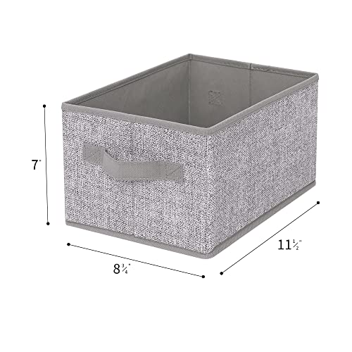 GRANNY SAYS Bundle of 3-Pack Gray Large Storage Bins & 3-Pack Gray Medium Storage Bins