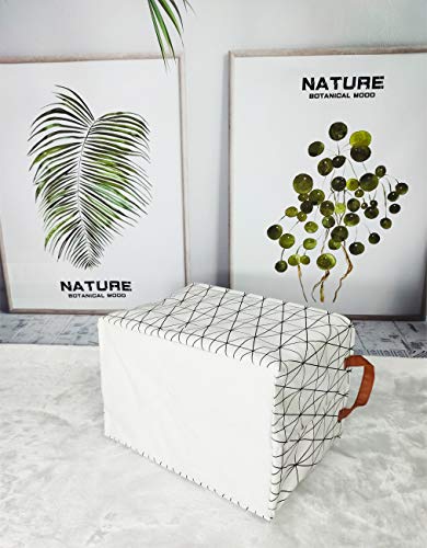 ASKETAM Kid Cute Rectangle Toy Box for Girl, Baby Collapsible Toy Storage Bin Nursery Child Playroom Bedroom Decor Clothes Storage Bin Gift Basket(Geometric diamond)