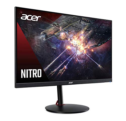 Acer Nitro XV242Y Pbmiiprx 23.8" Full HD(1920 x 1080)IPS Zero-Frame FreeSync Premium & G-SYNC Compatible Gaming Monitor, Up to 165Hz Refresh Rate, Up to 0.5ms(1 x Display Port, 2 x HDMI 2.0 Ports)