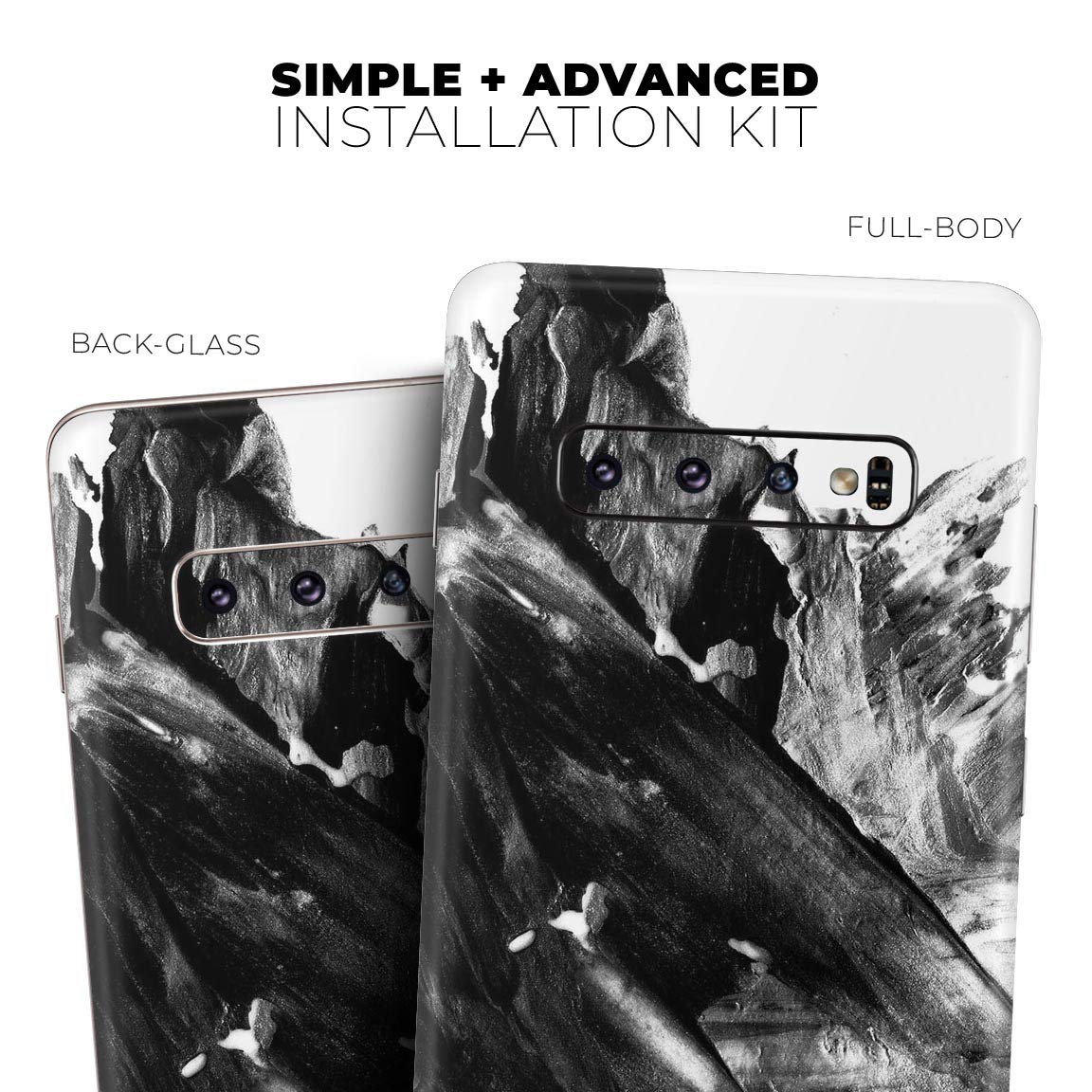 DesignSkinz Liquid Abstract Paint V59 Protective Vinyl Decal Wrap Skin Cover Compatible with The Samsung Galaxy S20 (Screen Trim & Back Glass Skin)