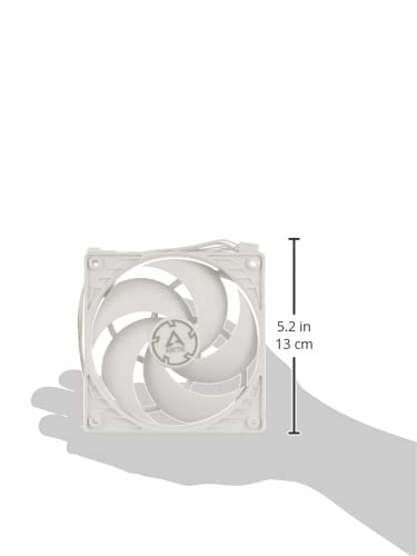 ARCTIC P12 PWM PST - PC Fan, 120mm Case Fan with PWM Sharing Technology (PST), Pressure-optimised, Quiet Motor, Computer, Fan Speed: 200–1800 RPM (0 RPM <5%) - White