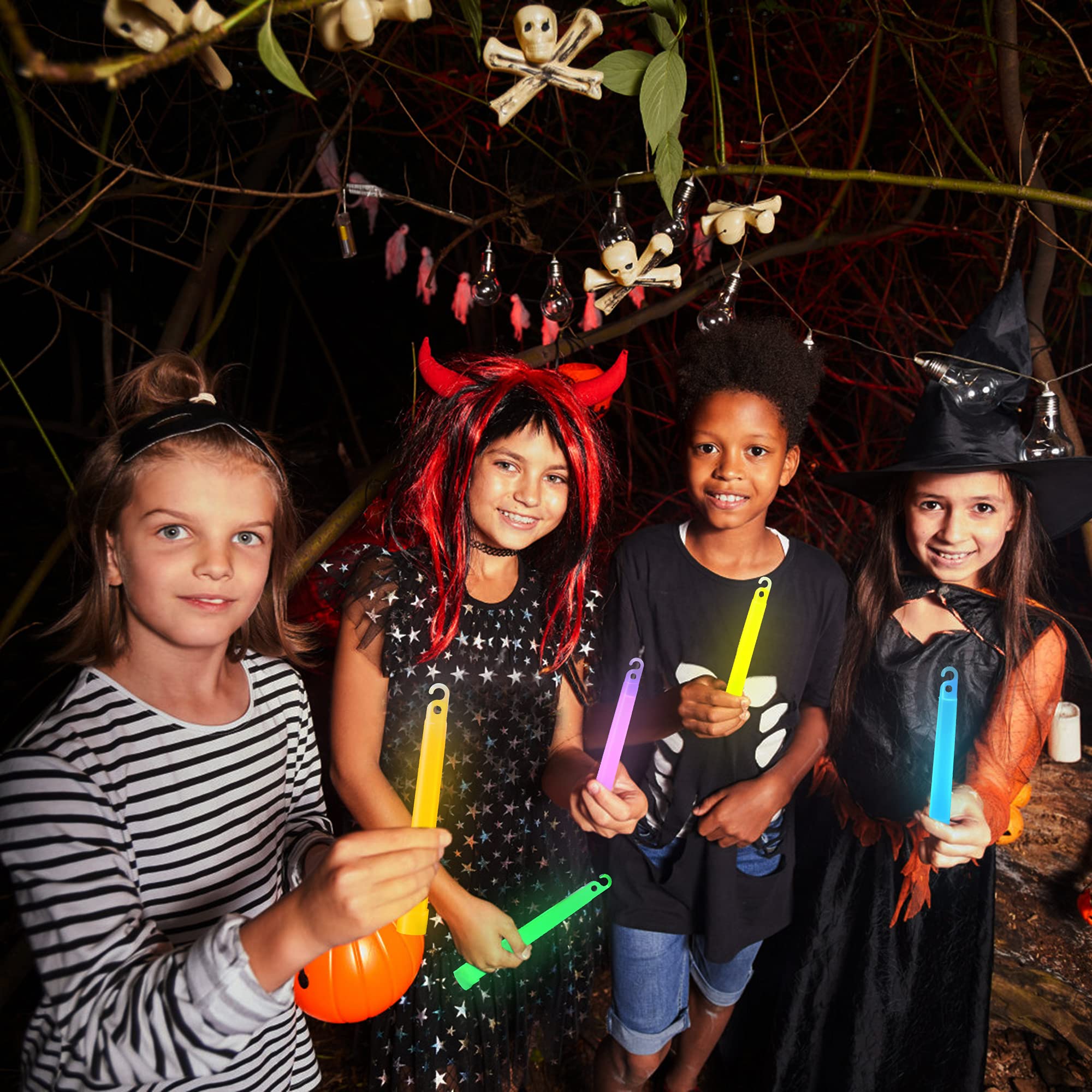 AIVANT Ultra Bright Large Glow Sticks - Long Last Lighting Over 12 Hours for Parties and Kids Playing, Emergency Light Sticks for Hurricane Supplies, Earthquake, Survival Kit and More