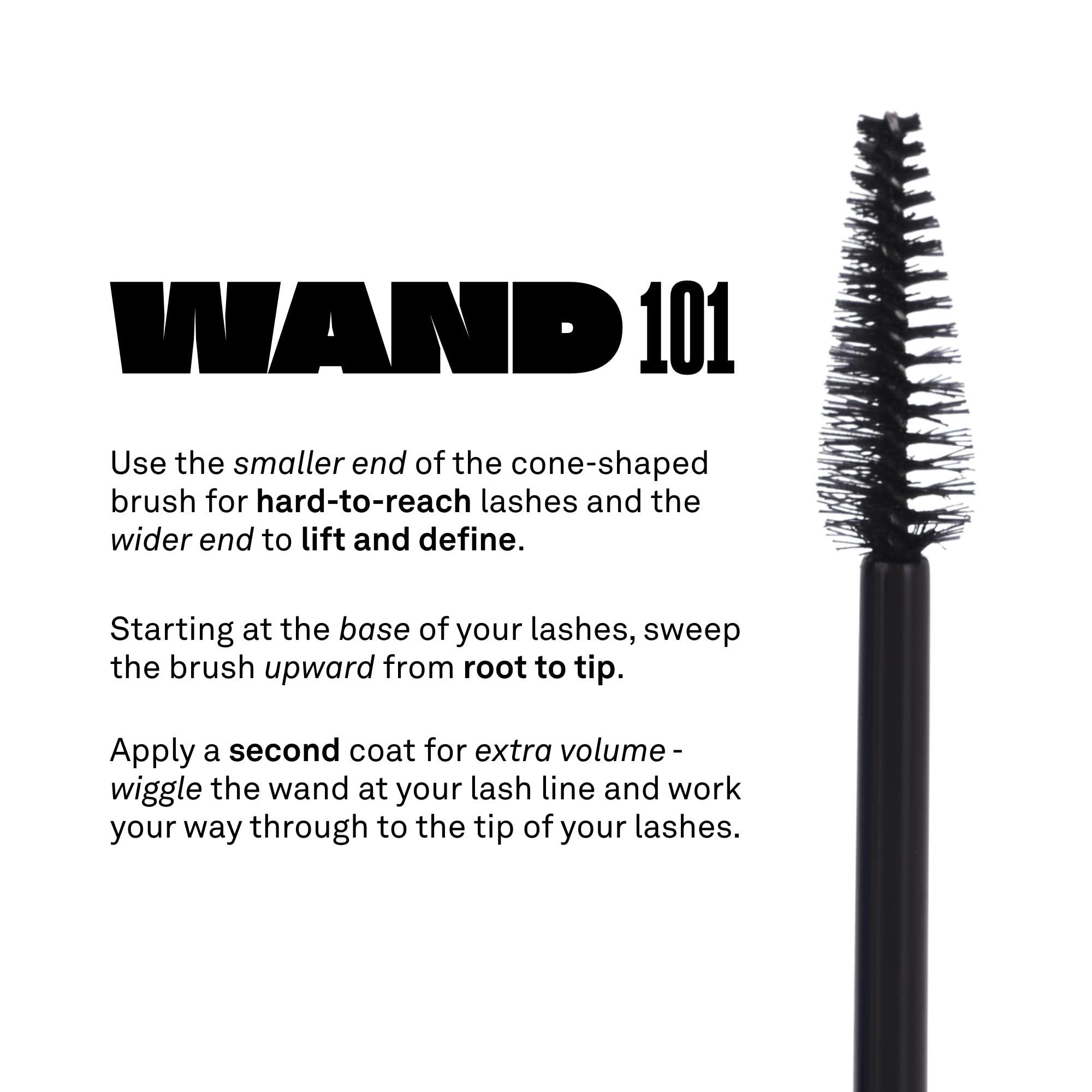 Babe Original Babe Lash Mascara - Smudge Proof, Long Lasting & No Clump Formula, Buildable Volume, Water Resistant, Dramatic Black
