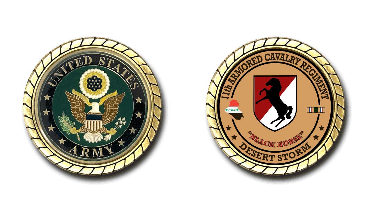 11th Armored Cavalry Regiment Desert Storm Challenge Coin - Officially Licensed