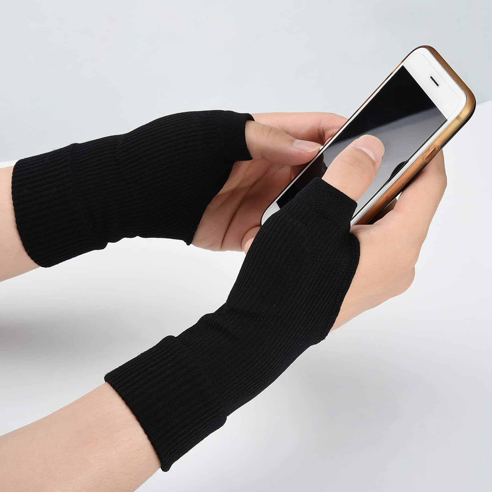 Thumb Wrist Support Braces,Breathable Thumb Compression Sleeves with Soft Gel Pads for Arthritis, Tendonitis, Comfortable Finger Splint for Relieve Hand Thumb Wrist Carpal Tunnel Joint Pain(1 Pair)