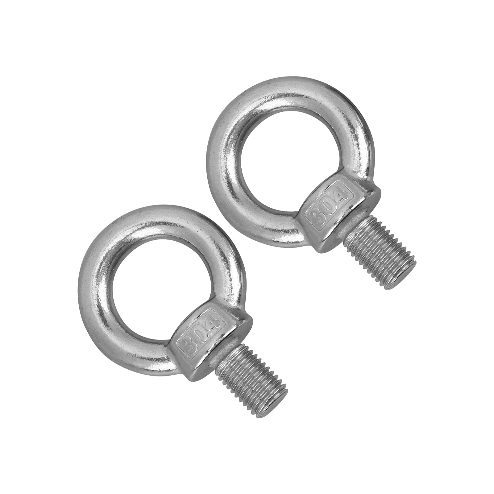 Lifting Ring Eye Bolt, 2Pcs Stainless Steel Lifting Ring Eye Bolt Heavy Duty Marine Grade Ring Screw Bolts(M16)