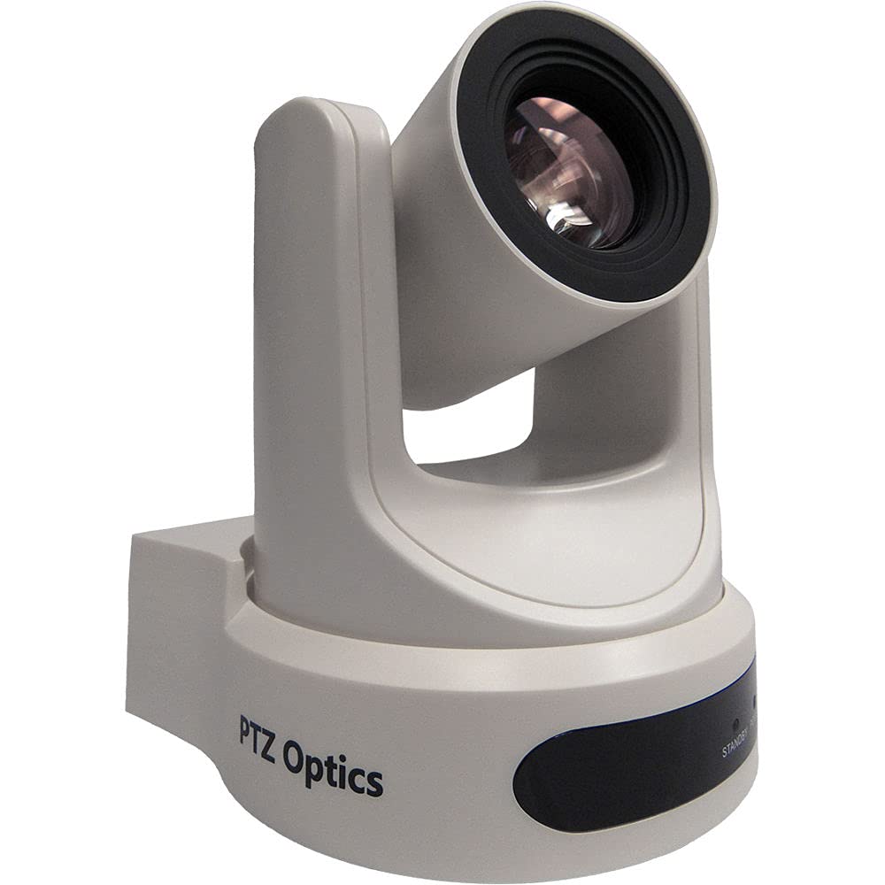 PTZOptics 30X-SDI Gen 2 Live Streaming Broadcast Camera (White) (PT30X-SDI-WH-G2) + PT-Joy-G4 4D IP Controller (GEN4) - Camera and Joystick Controller Bundle