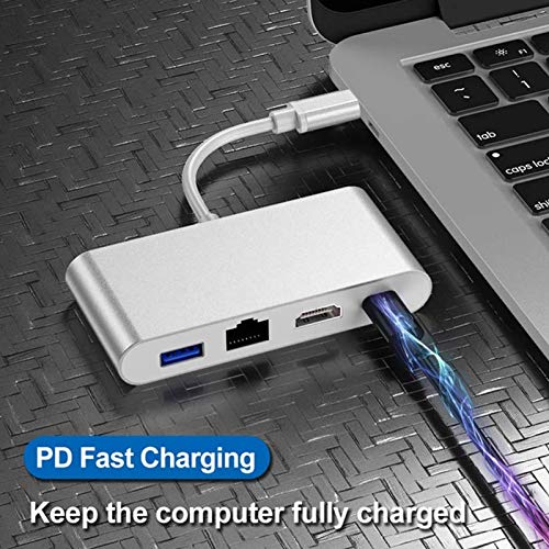 Type-C Adapter RJ45 Powerful Heat Dissipation All‑Round Enhancement Type‑C Adapter for Home Office
