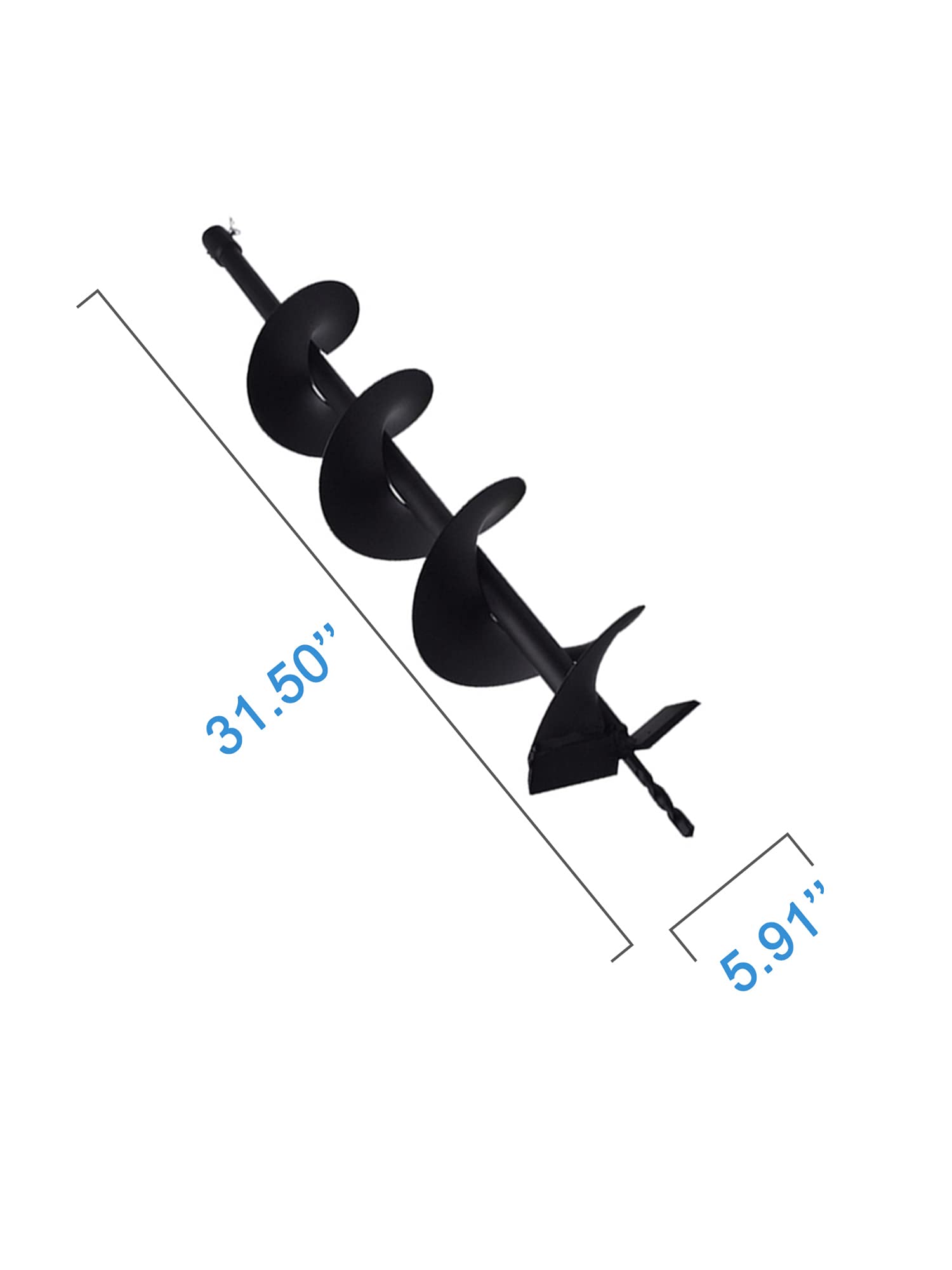 Auger Drill Bit for Planting Hole, 4" 6" 8" 10" 12" Bulb Bedding Digging Post Hole Planting Tool for 3/4" Shaft Auger