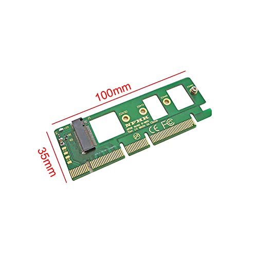 Acxico 1Pcs M.2 NGFF to Desktop PCIe x4 x8 x16 NVMe SATA Dual SSD PCI Express Adapter Card